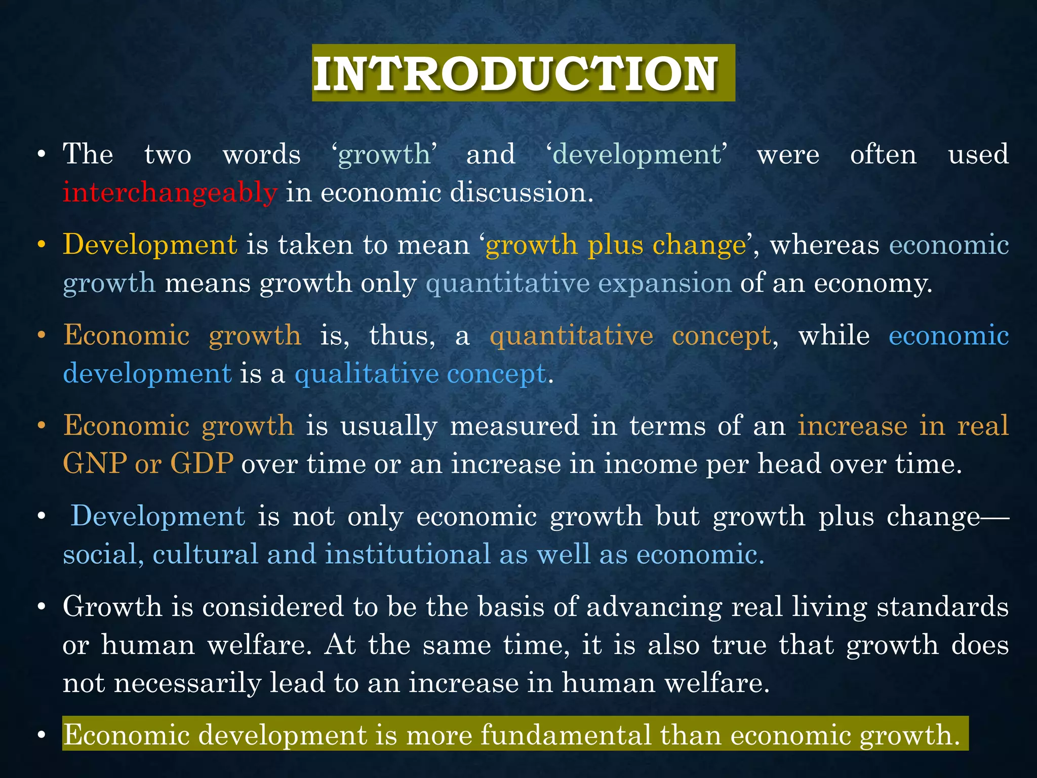 Growth vs Development by Salman Anjum | PPTX