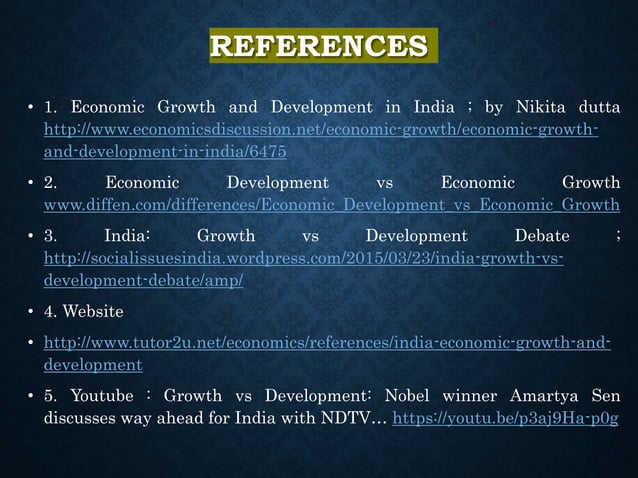 Growth vs Development by Salman Anjum | PPT