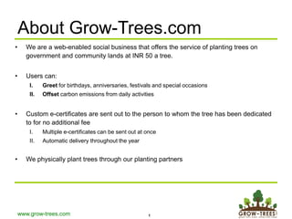 Grow trees presentation corporates v6 | PPT