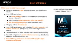 Grow VC Group Company Presentation 7/2016 | PDF