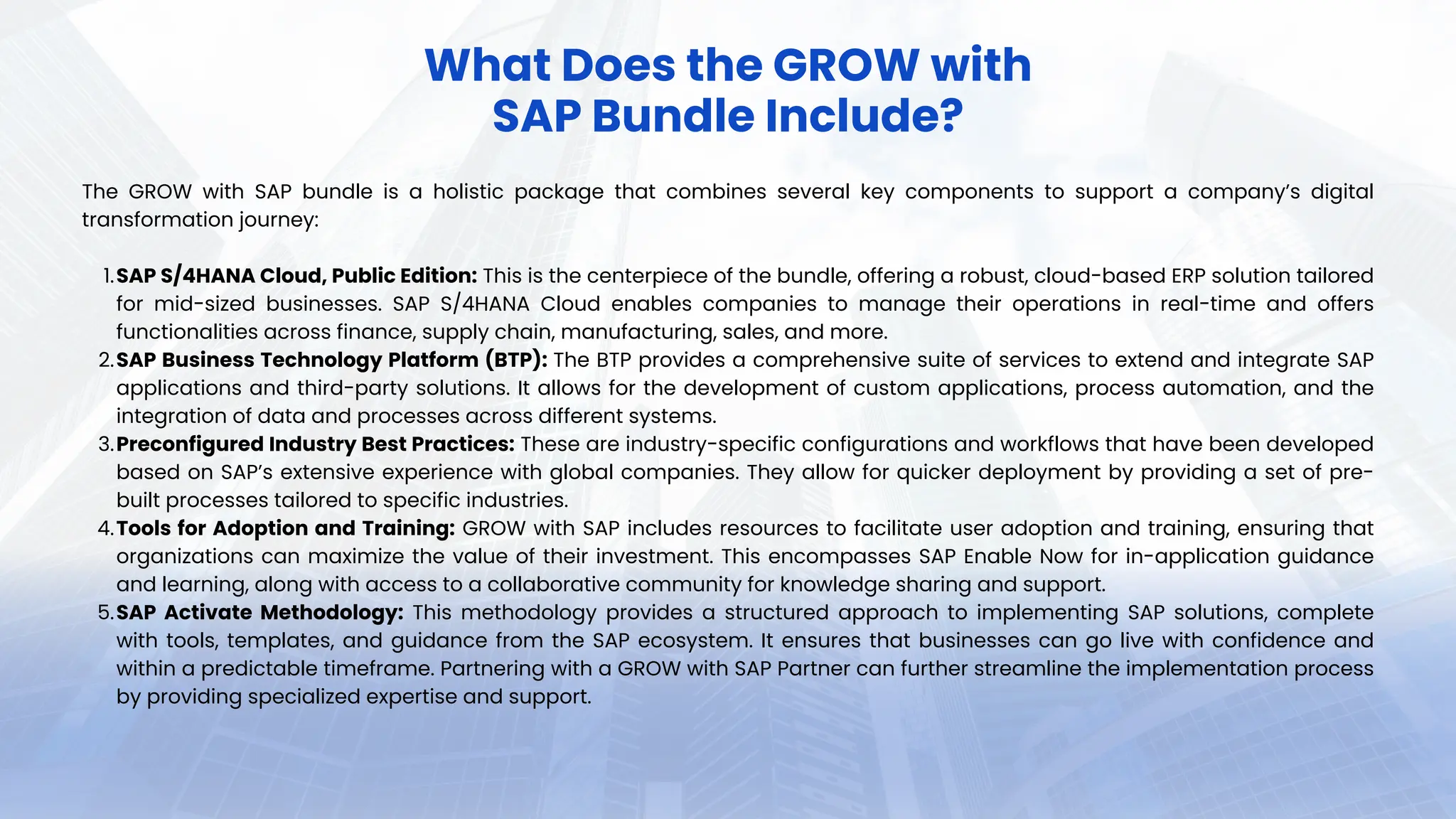 GROW with SAP Partner: Ultimate Solution for SMB | PPT