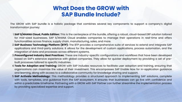 GROW with SAP Partner: Ultimate Solution for SMB | PPT