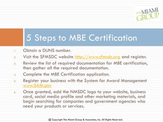 Grow your business with MBE & WBE certifications | PDF