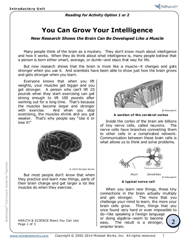 Grow yourintelligencearticleandactivity
