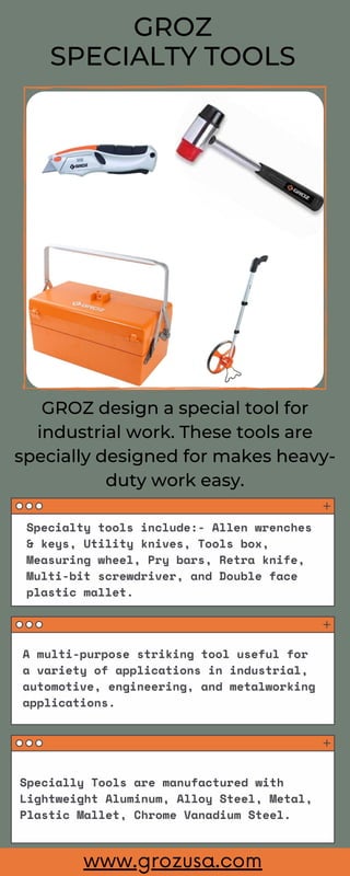 GROZ SPECIALTY TOOLS | PDF