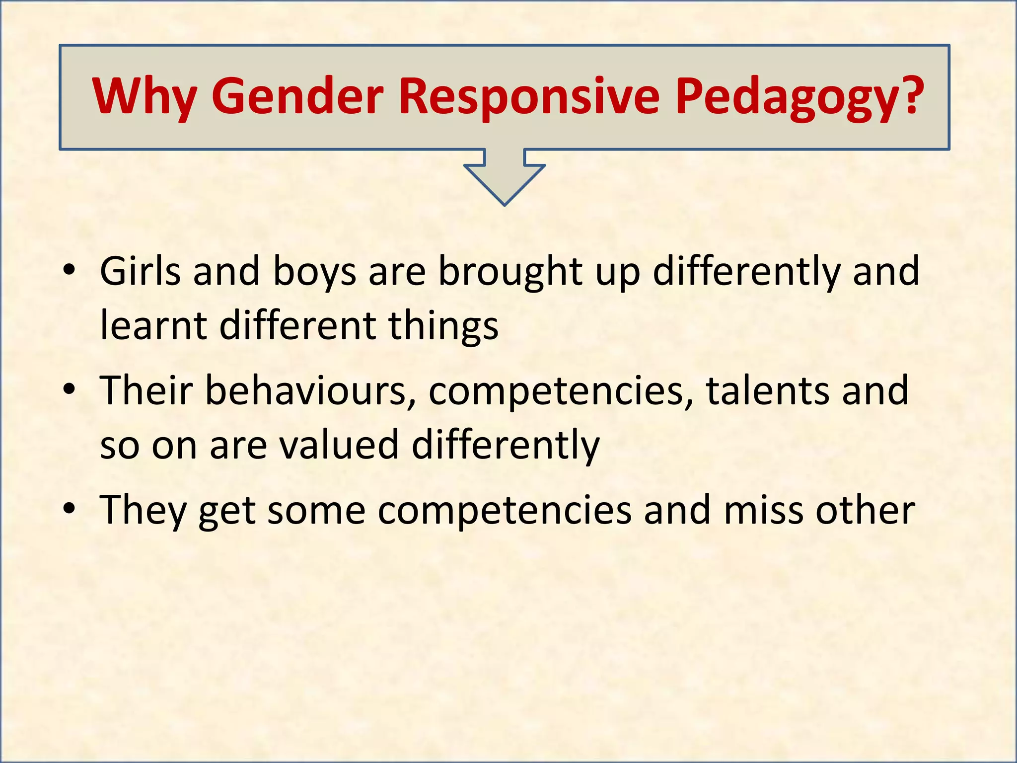 GENDER RESPONSIVE PEDAGOGY | PPTX