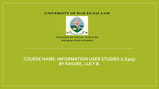 The concept of information seeking behavior by using Wilsons’ (1996 ...
