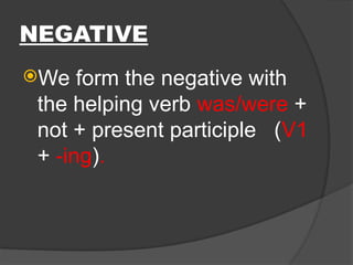 GRP.1-PAST-CONT.-TENSE. PART OF SPEECH pptx | PPTX