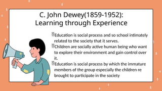 john dewey learning through experience ppt | PPTX