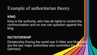 Authoritarian theory | PPTX