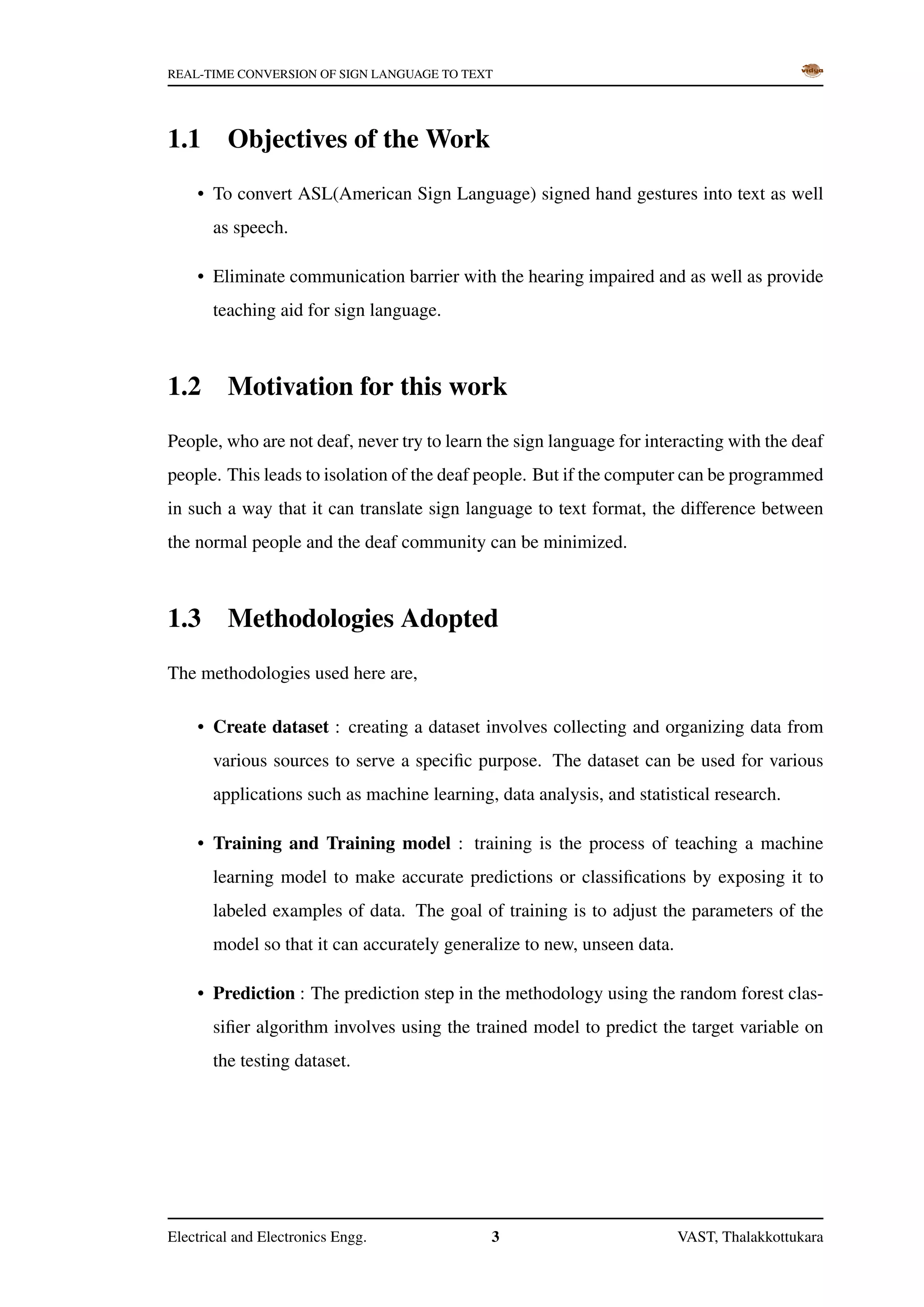 Real time conversion of sign language to text and speech | PDF