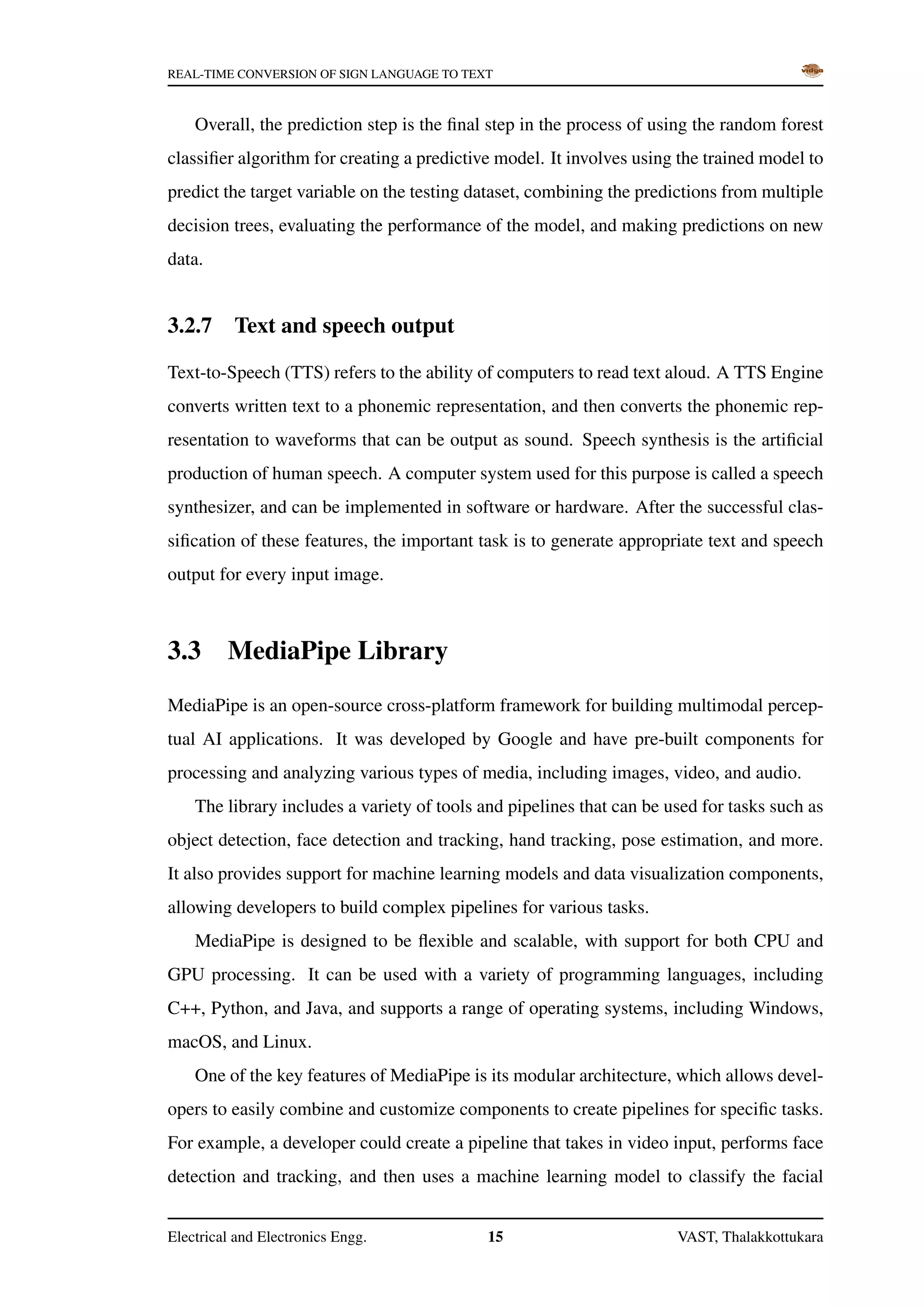 Real time conversion of sign language to text and speech | PDF