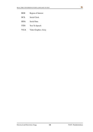 Real time conversion of sign language to text and speech | PDF