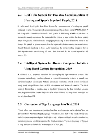 Real time conversion of sign language to text and speech | PDF