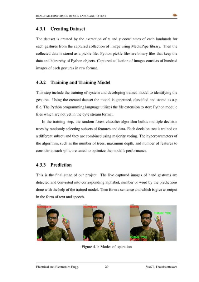 Real time conversion of sign language to text and speech | PDF