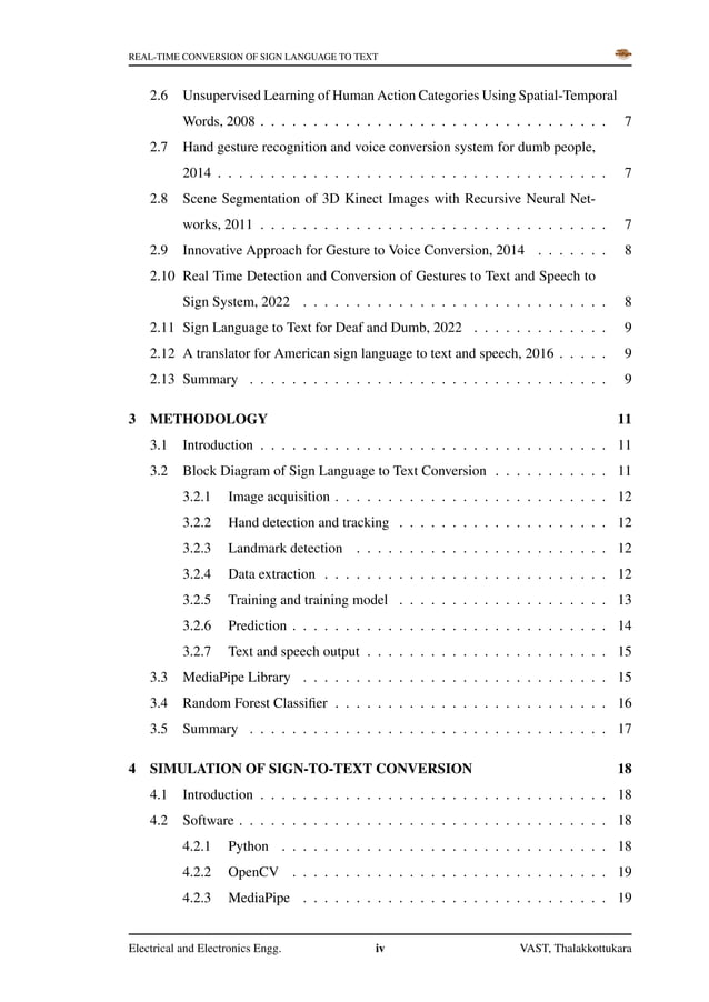 Real time conversion of sign language to text and speech | PDF