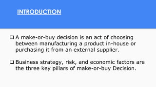 Make or Buy | PPTX