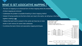GRP13_CACHE MEMORY ORGANIZATION AND DIFFERENT CACHE MAPPING TECHNIQUES.pptx