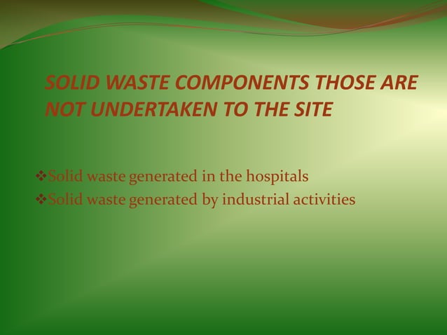 SOLID WASTE MANAGEMENT PROJECT | PPTX | Gardening | Home & Garden