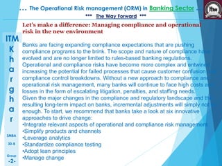 Operation Risk Management in Banking Sector | PPTX