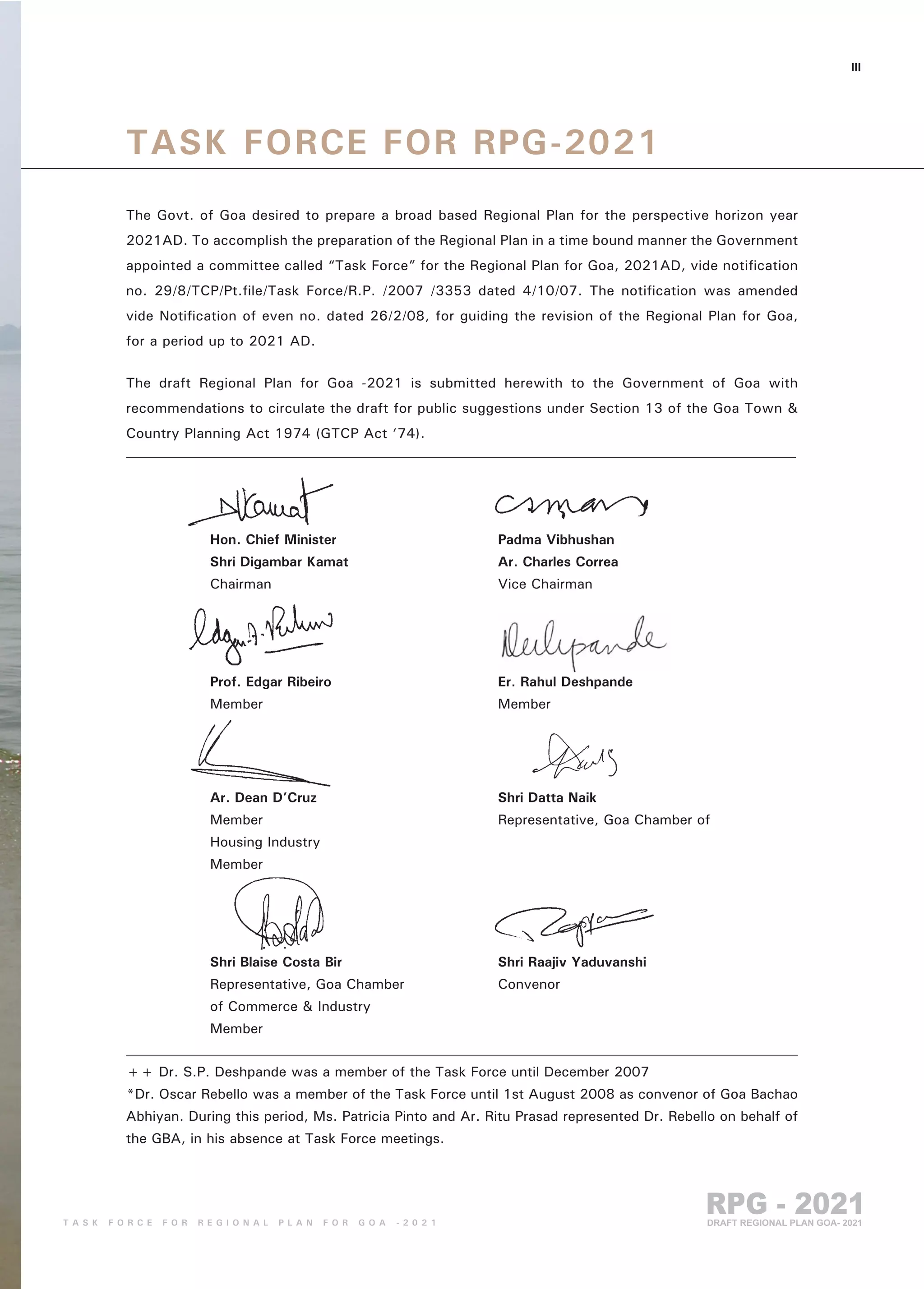 Goa Regional Plan 2021 part 1 | PDF