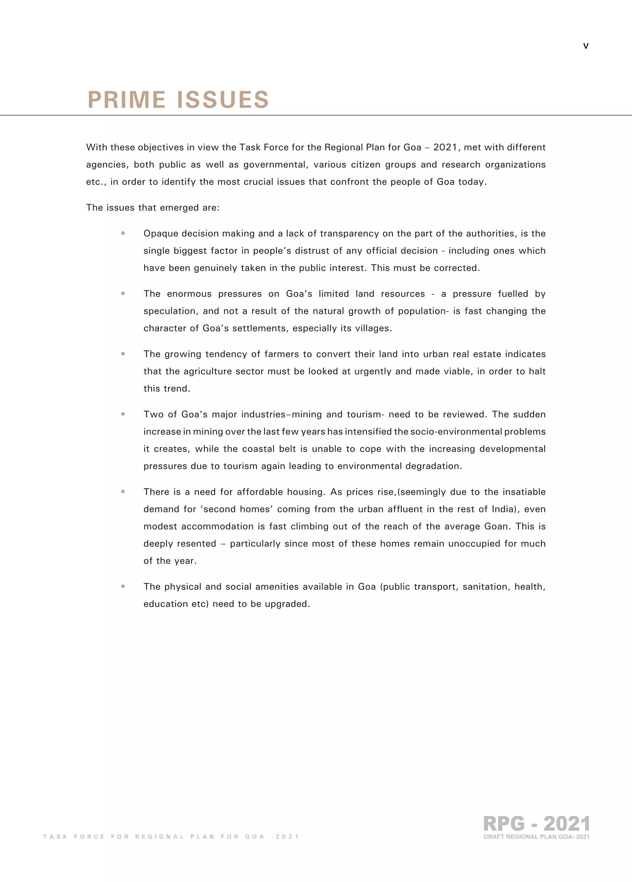 Goa Regional Plan 2021 part 1 | PDF