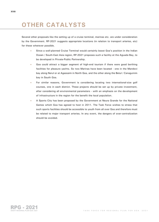 Goa Regional Plan 2021 part 1 | PDF