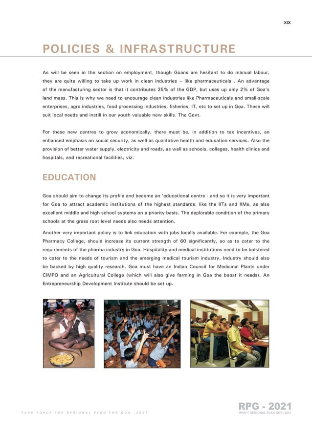 Goa Regional Plan 2021 part 1 | PDF
