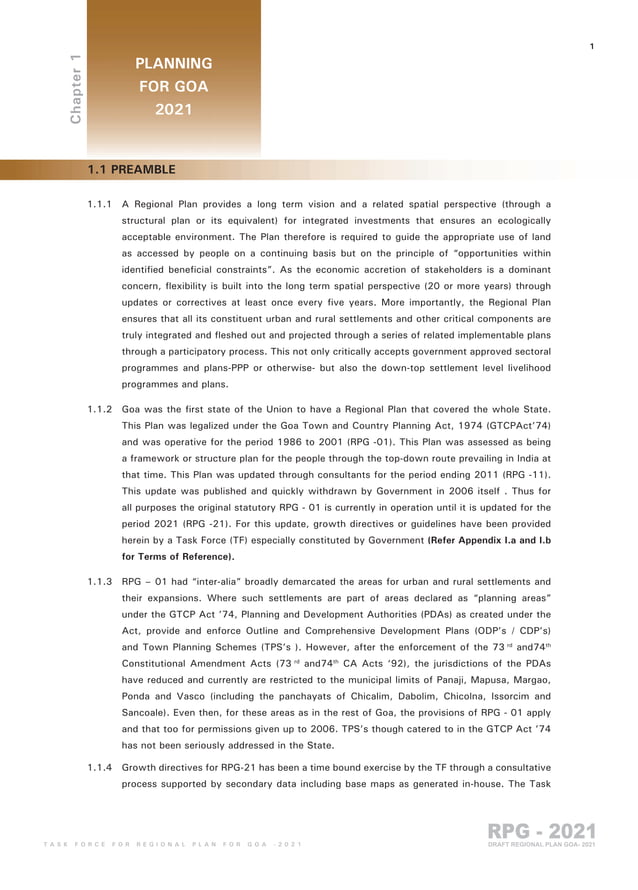Goa Regional Plan 2021 part 2 | PDF