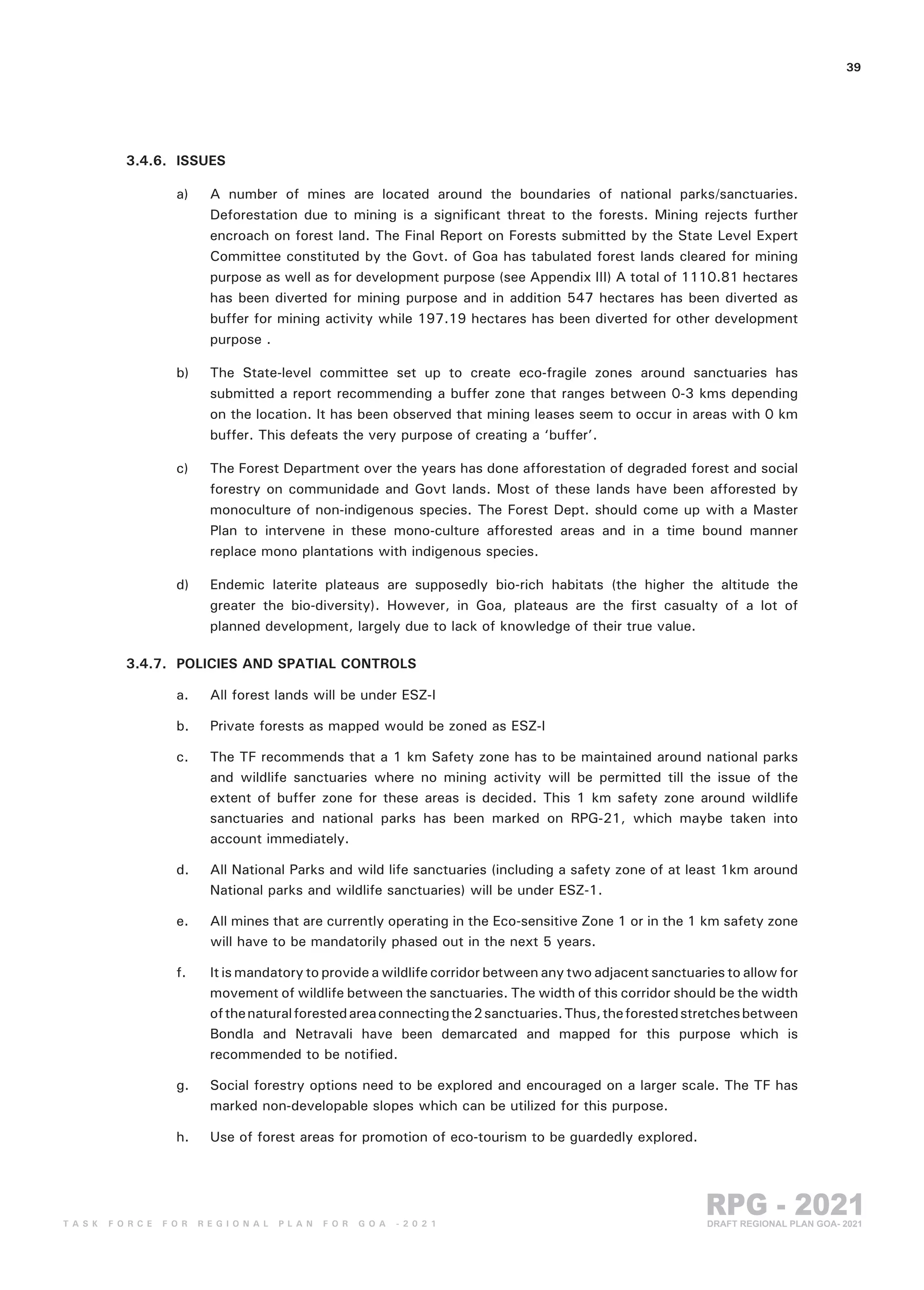 Goa Regional Plan 2021 part 3 | PDF