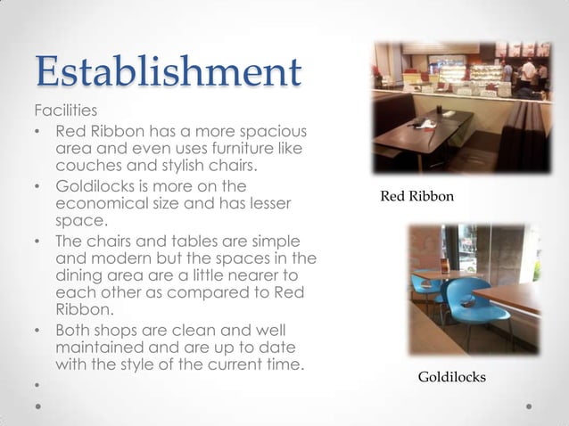 Micromarket Analysis for Goldilocks and Red Ribbon | PPTX | Desserts ...