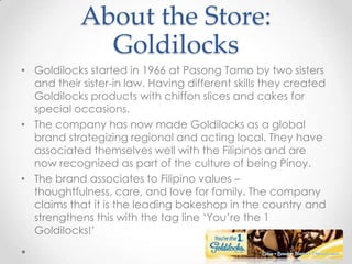Micromarket Analysis for Goldilocks and Red Ribbon | PPTX