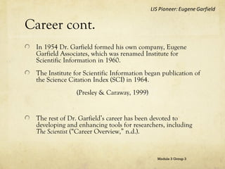 Eugene Garfield | PPS