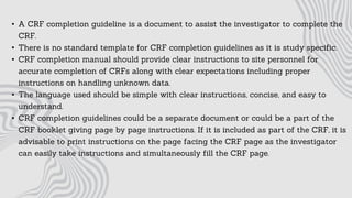 clinical research essential document Case report form | PPTX