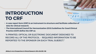 clinical research essential document Case report form | PPTX