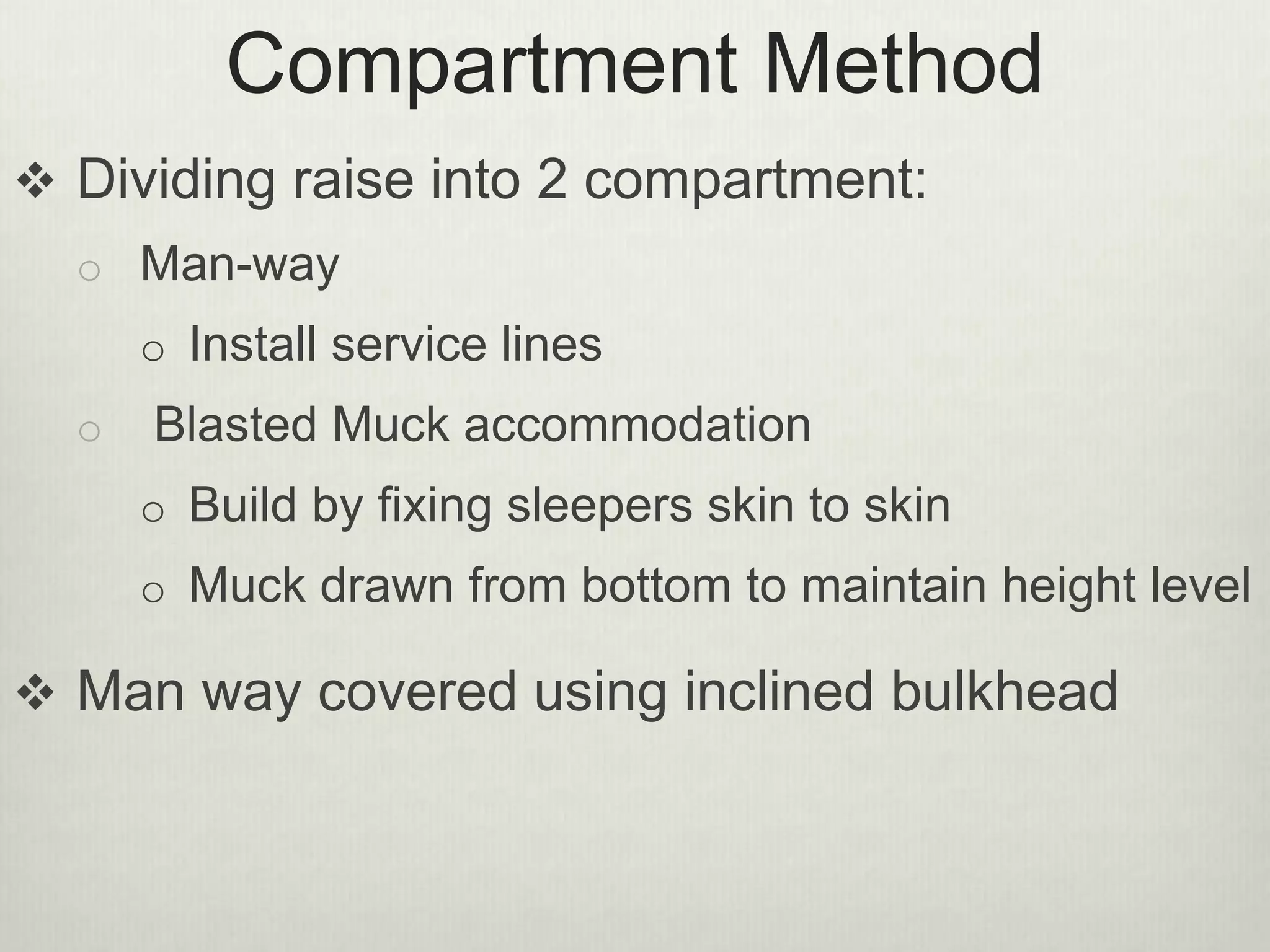 Different Raising Techniques in mining | PPTX