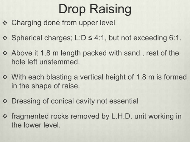 Different Raising Techniques in mining | PPTX | Climbing | Extreme Sports