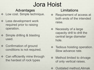Different Raising Techniques in mining | PPTX
