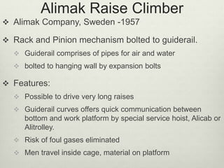 Different Raising Techniques in mining | PPTX