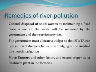 River pollution in bangladesh | PPTX