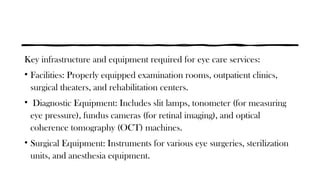 ORGANISATION AND MANAGEMENT OF EYE CARE PROGRAMME community OPTOMETRY 1.pptx