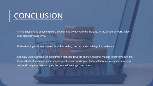 Consumer Behaviour towards online shopping pptx | PPTX | Internet | Computing