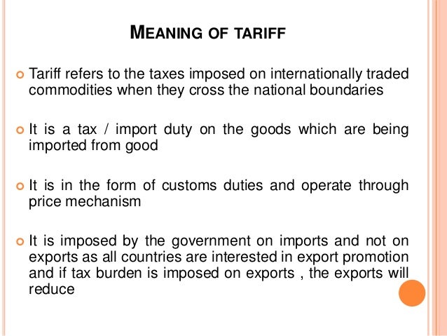 global businee managemetn:tariffs and non tariffs barriers
