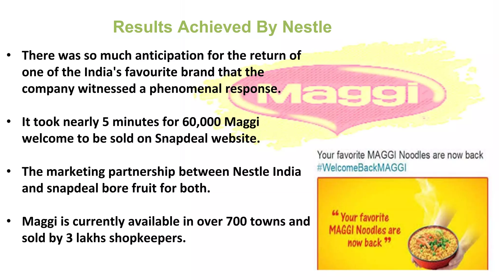 Nestle Maggi Banned And Its Bounce Back PPT | PPTX | Business | Business and Finance