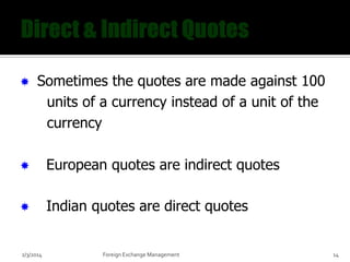 foreign exchange managements | PPTX