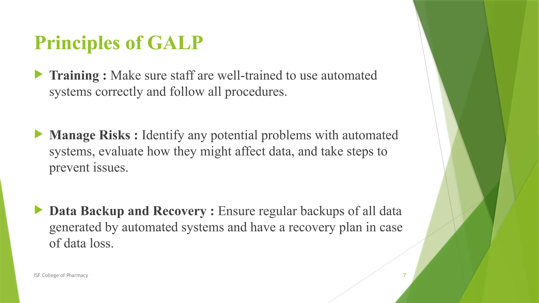 Principles and requirements of GALP .pptx