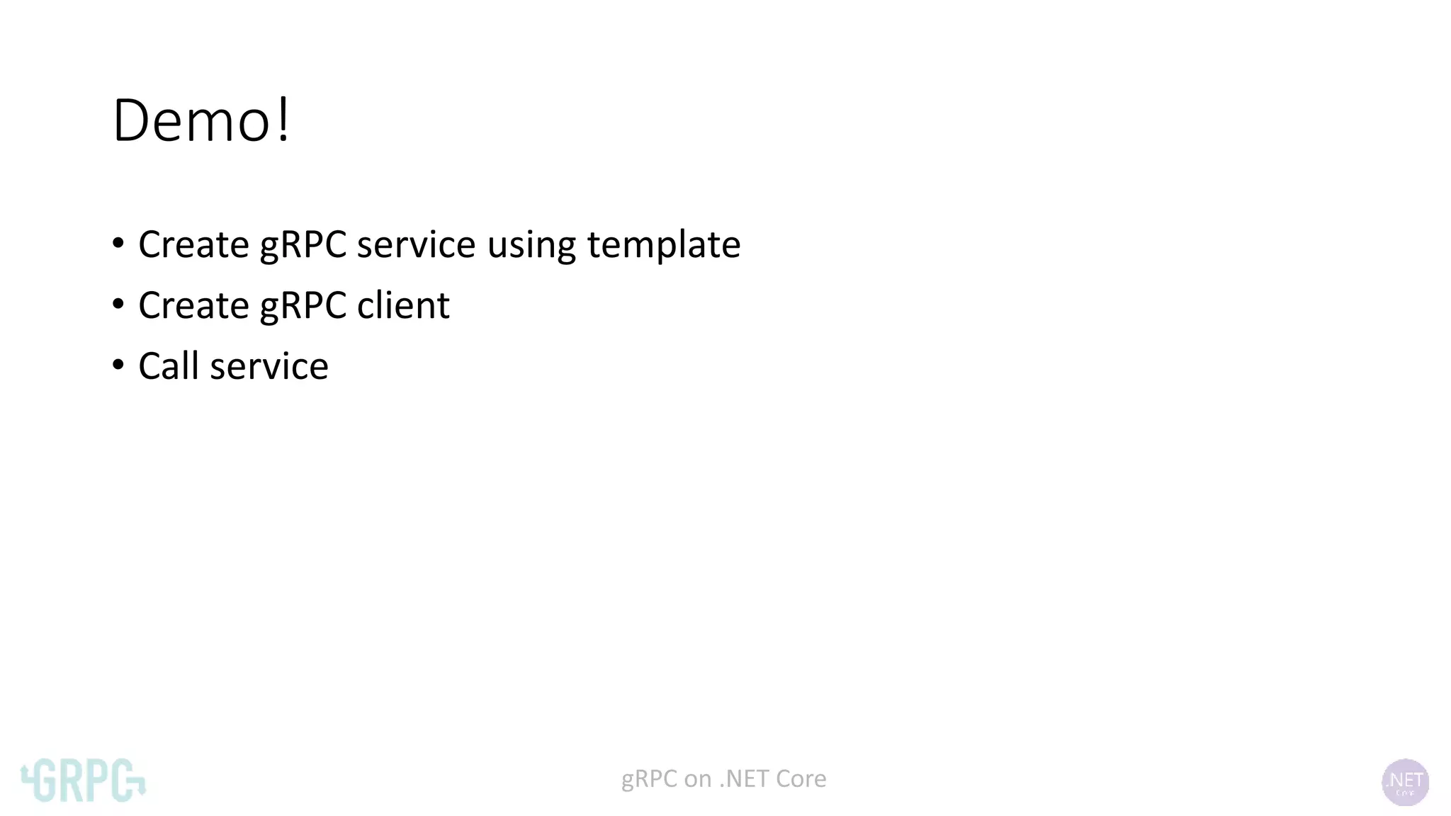 gRPC on .NET Core - NDC Sydney 2019 | PPTX