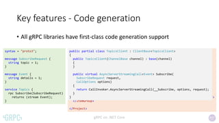 gRPC on .NET Core - NDC Sydney 2019 | PPTX