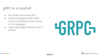 gRPC Design and Implementation | PDF