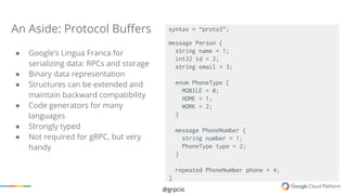 gRPC Design and Implementation | PDF